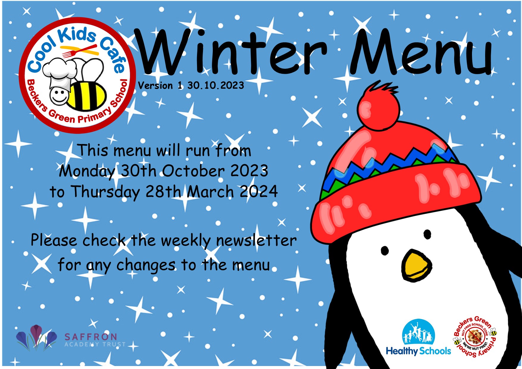 Beckers Green Primary School - Menus