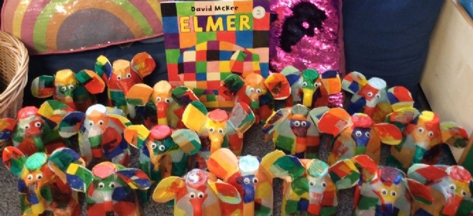 Beckers Green Primary School - Colour and Pattern with Elmer